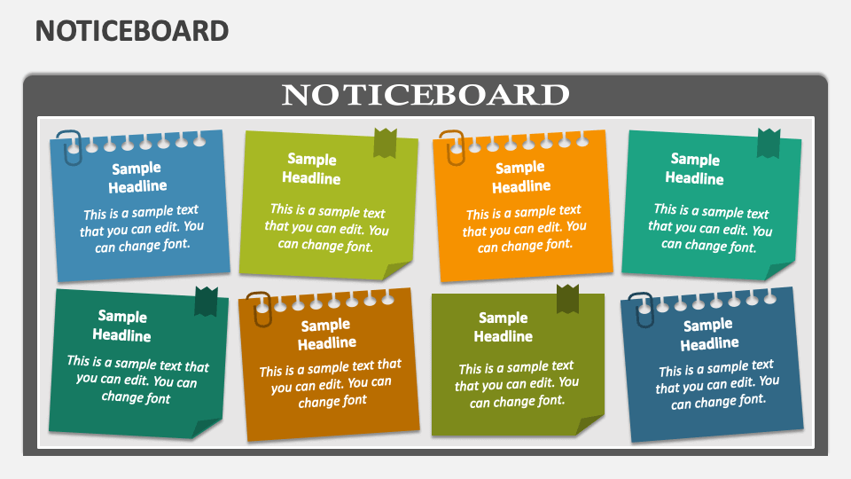 Noticeboard PowerPoint Presentation Slides - PPT Template