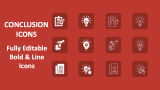 Conclusion Icons for PowerPoint and Google Slides - PPT Slides