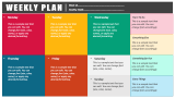 Weekly Planner PowerPoint and Google Slides Template - PPT Slides