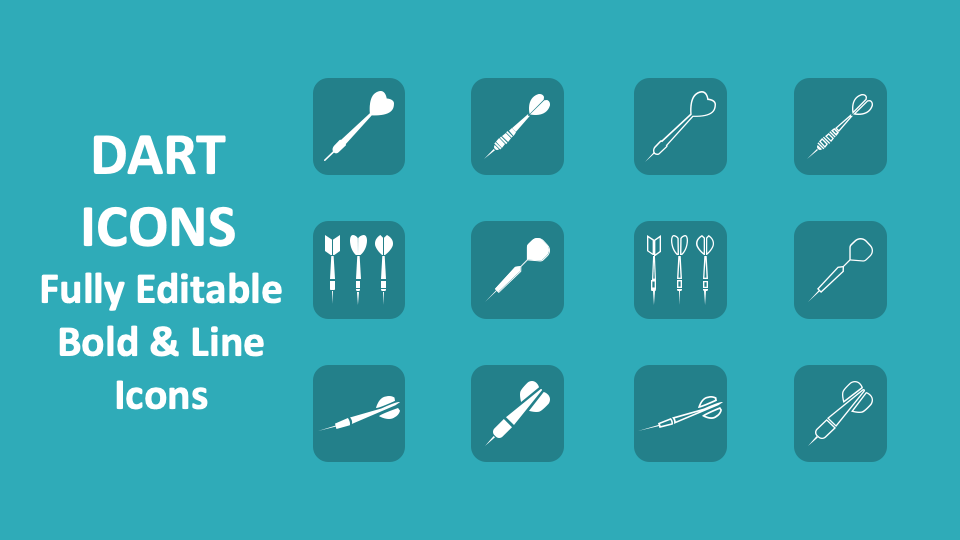 Dart Icons for PowerPoint and Google Slides - PPT Slides