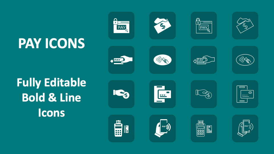 Pay Icons for PowerPoint and Google Slides - PPT Slides