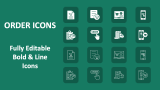 Order Icons for PowerPoint and Google Slides - PPT Slides