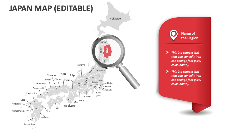 Japan Map PowerPoint Presentation Slides - PPT Template