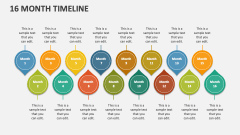 16 Month Timeline PowerPoint Presentation Slides - PPT Template