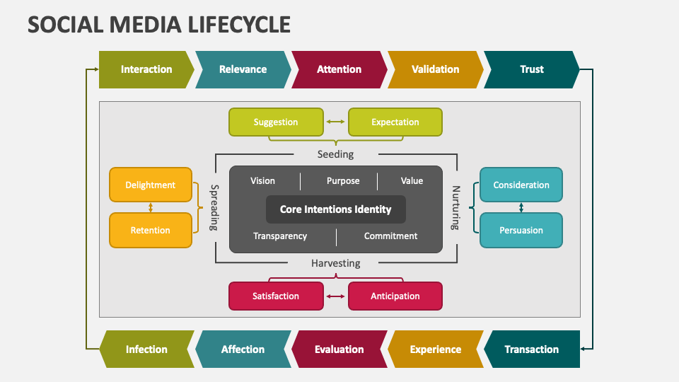 Social Media Lifecycle PowerPoint Presentation Slides - PPT Template