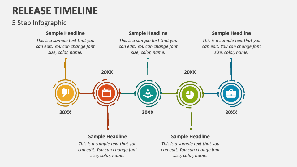 Release Timeline PowerPoint and Google Slides Template - PPT Slides