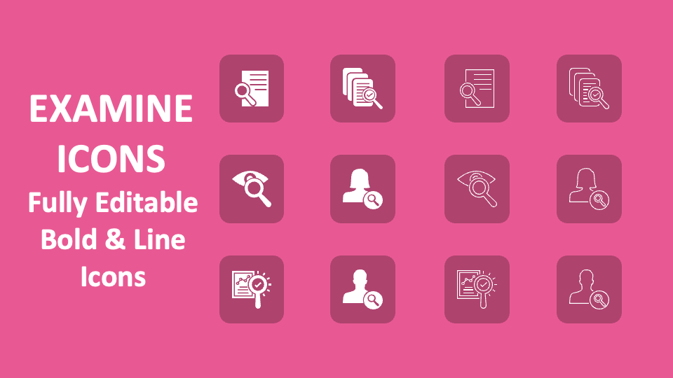 Examine Icons for PowerPoint and Google Slides - PPT Slides