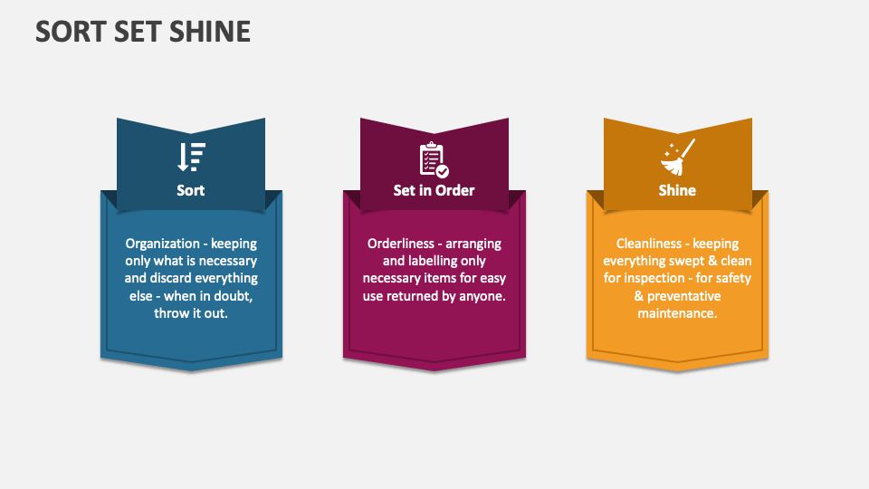 Sort Set Shine PowerPoint Presentation Slides - PPT Template