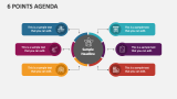 6 Points Agenda PowerPoint and Google Slides Template - PPT Slides