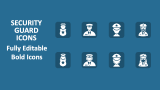 Security Guard Icons for PowerPoint and Google Slides - PPT Slides