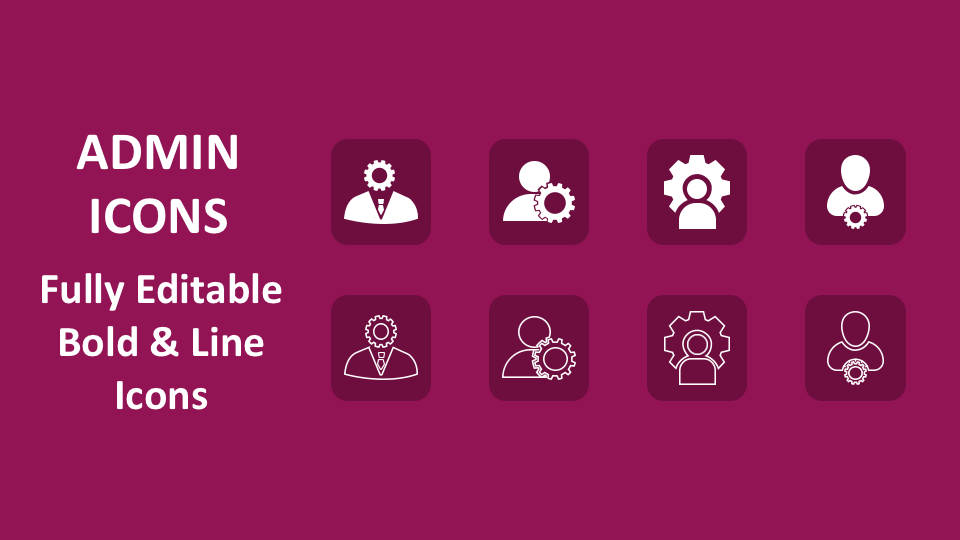 Admin Icons PowerPoint Presentation Slides - PPT Template