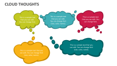 Cloud Thoughts PowerPoint Presentation Slides - PPT Template