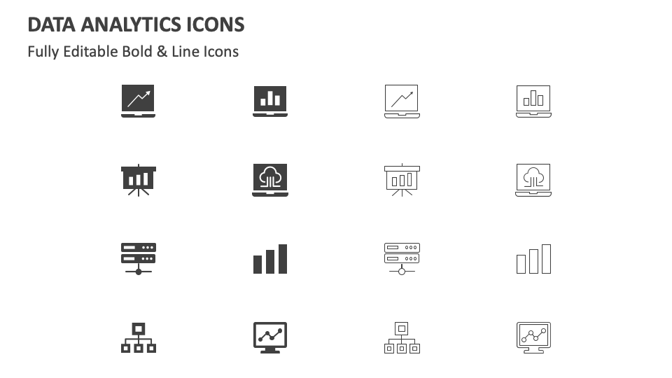 Data Analytics Icons for PowerPoint and Google Slides - PPT Slides
