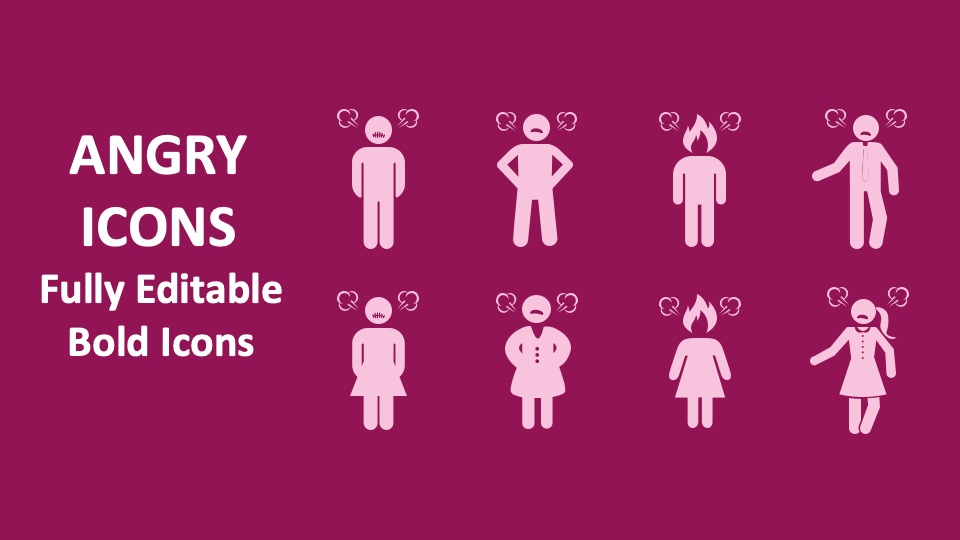 Angry Icons for PowerPoint and Google Slides - PPT Slides