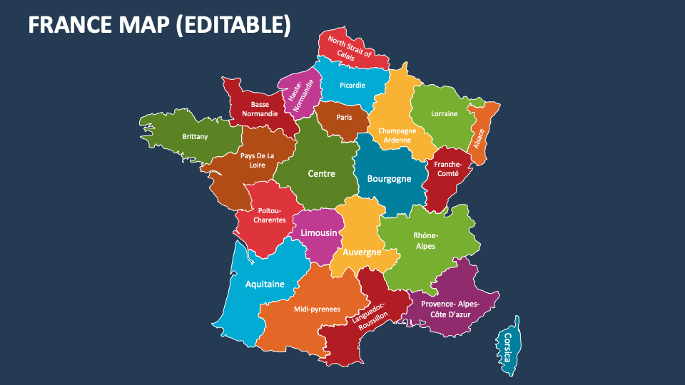 France Map PowerPoint Presentation Slides - PPT Template