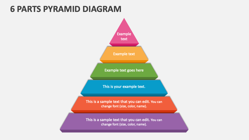 Free 6 Parts Pyramid Diagram PowerPoint Presentation Slides - PPT Template