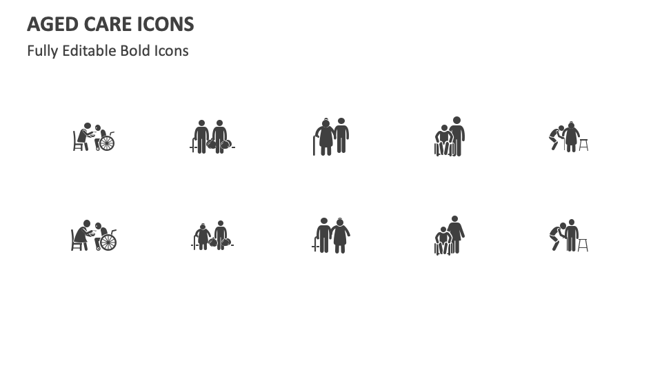 Aged Care Icons for PowerPoint and Google Slides - PPT Slides