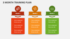 3 Month Training Plan PowerPoint Presentation Slides - PPT Template