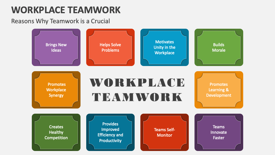Workplace Teamwork PowerPoint and Google Slides Template - PPT Slides