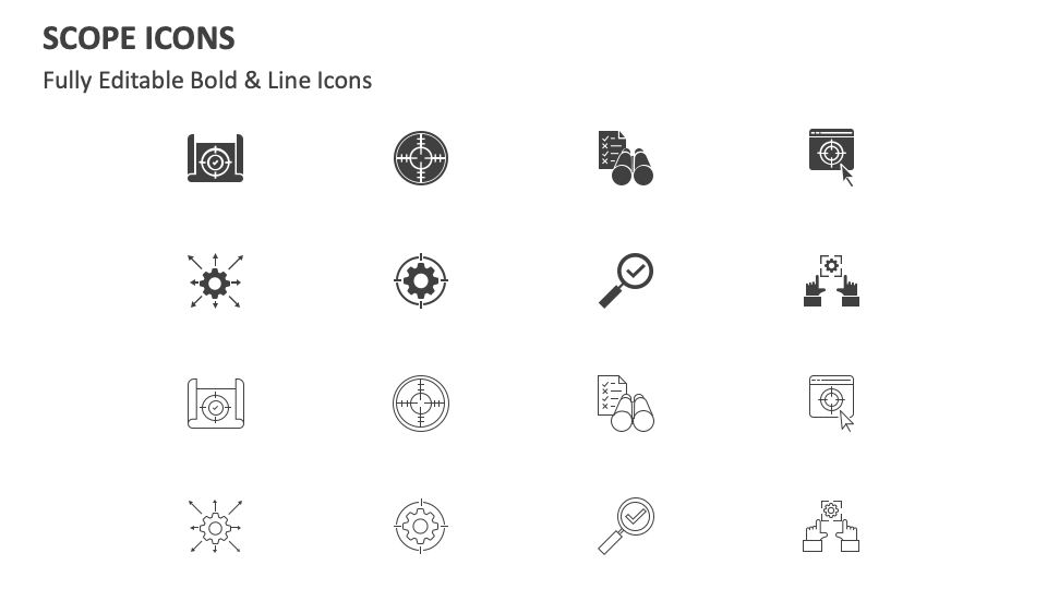 Scope Icons for PowerPoint and Google Slides - PPT Slides