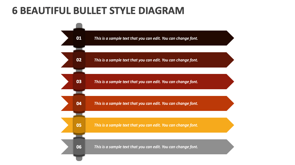 Free 6 Beautiful Bullet Style Diagram PowerPoint and Google Slides ...