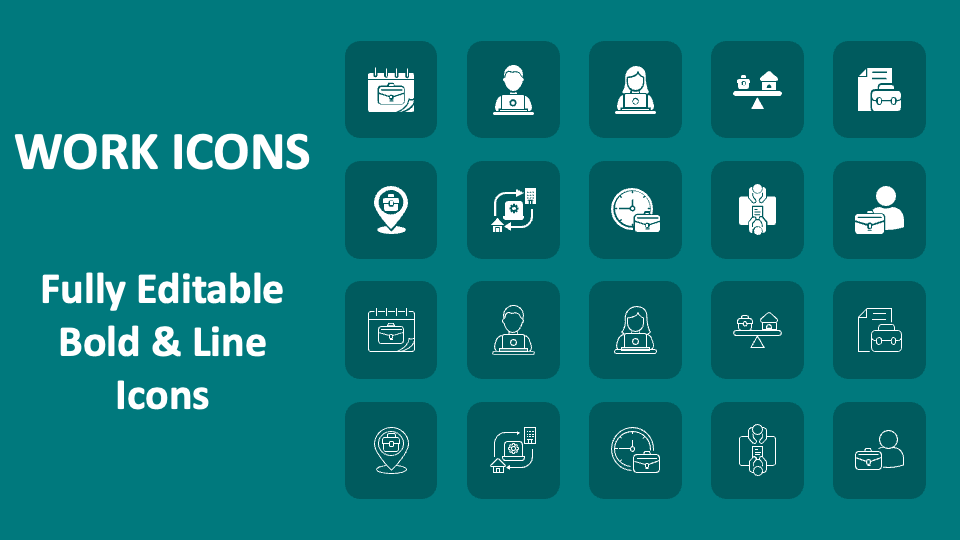 Work Icons for PowerPoint and Google Slides - PPT Slides