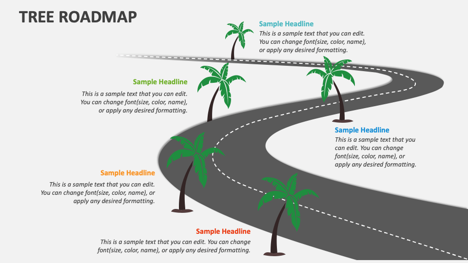 Tree Roadmap PowerPoint and Google Slides Template - PPT Slides