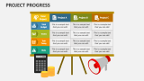 Project Progress PowerPoint and Google Slides Template - PPT Slides
