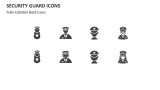 Security Guard Icons for PowerPoint and Google Slides - PPT Slides