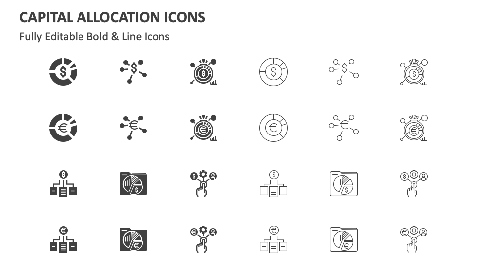 Capital Allocation Icons for PowerPoint and Google Slides - PPT Slides