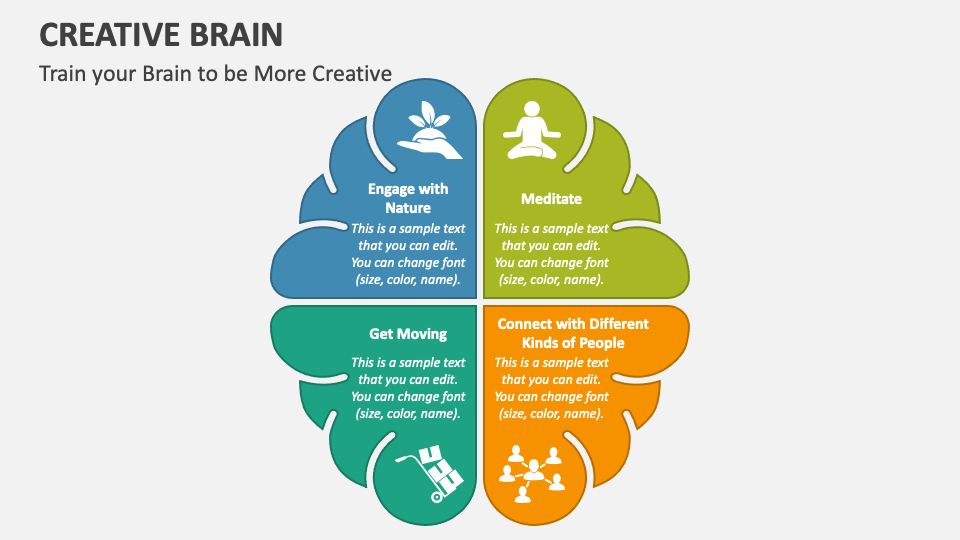 Creative Brain PowerPoint and Google Slides Template - PPT Slides