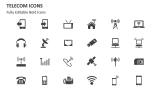 Telecom Icons for PowerPoint and Google Slides - PPT Slides