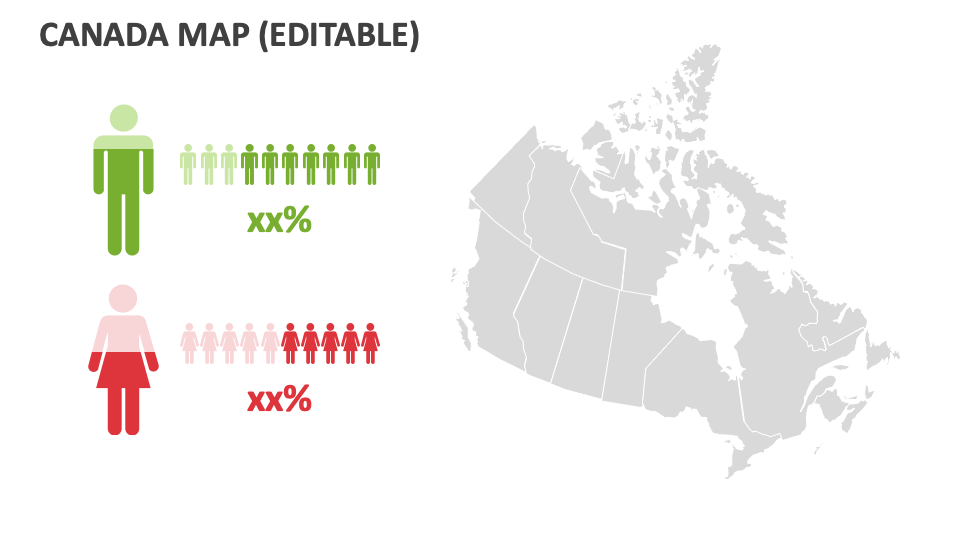 Canada Map PowerPoint Presentation Slides - PPT Template