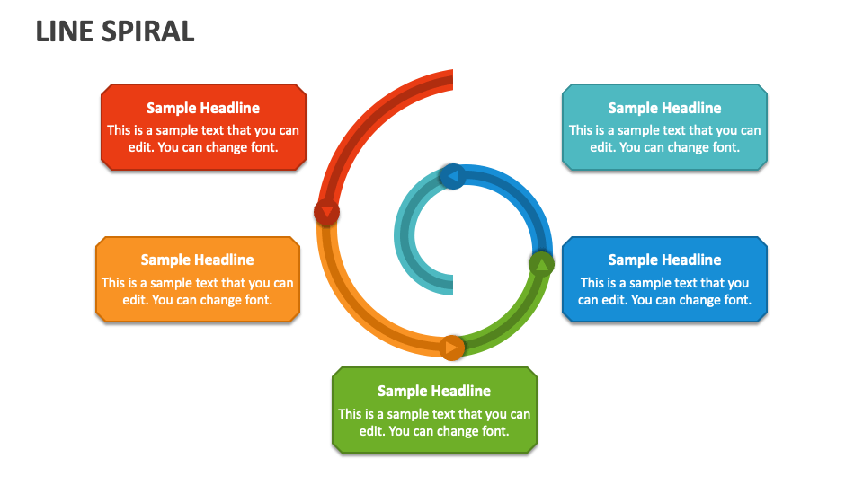 Line Spiral PowerPoint Presentation Slides - PPT Template