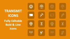 Transmit Icons for PowerPoint and Google Slides - PPT Slides