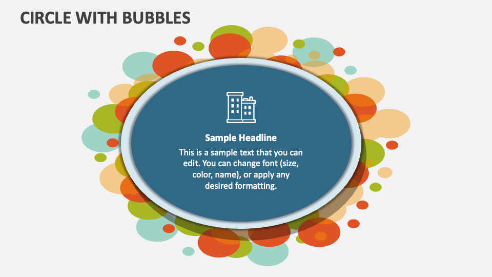 Circle with Bubbles PowerPoint Presentation Slides - PPT Template