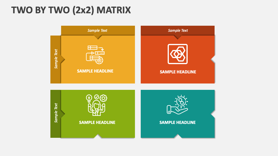 Two By Two Matrix PowerPoint Presentation Slides - PPT Template