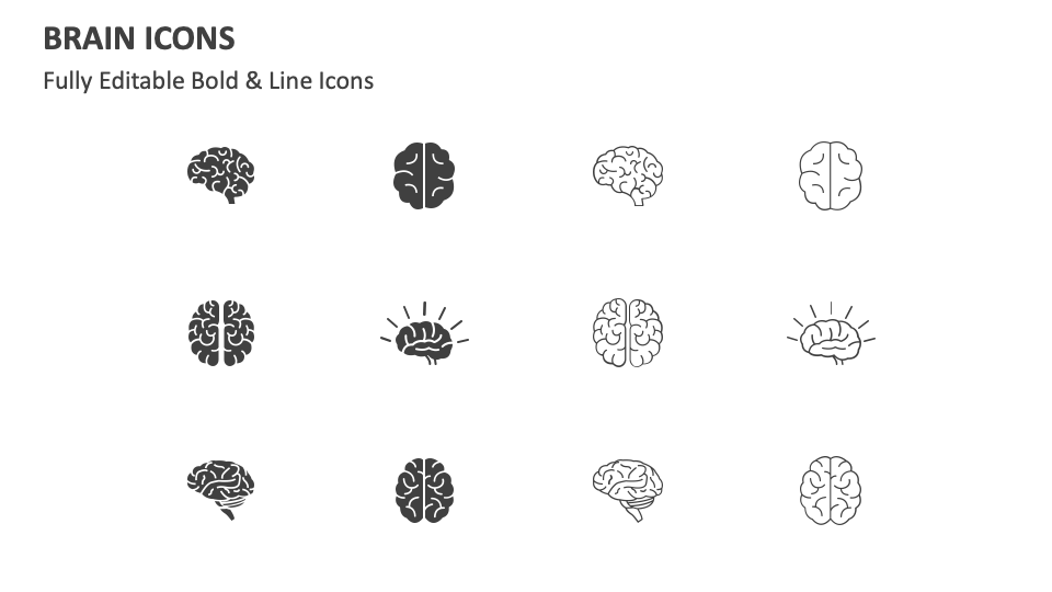 Brain Icons for PowerPoint and Google Slides - PPT Slides