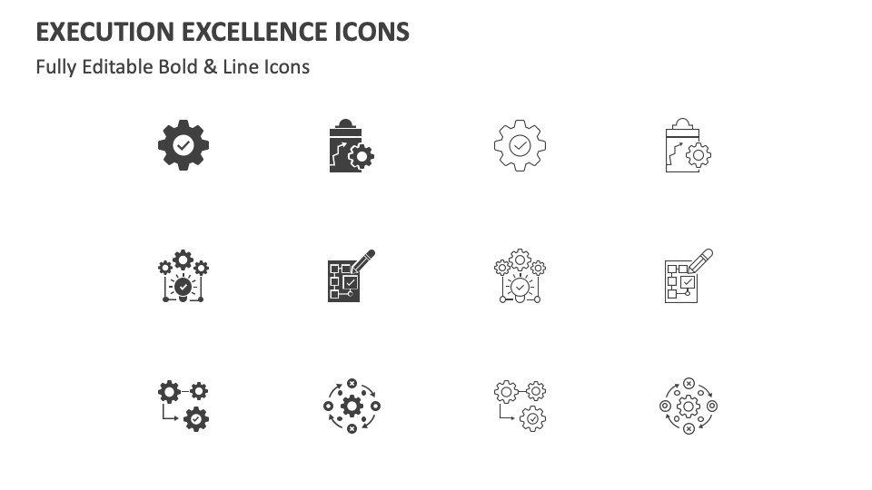 Execution Excellence Icons for PowerPoint and Google Slides - PPT Slides Execution Excellence Icons for PowerPoint and Google Slides - PPT Slides