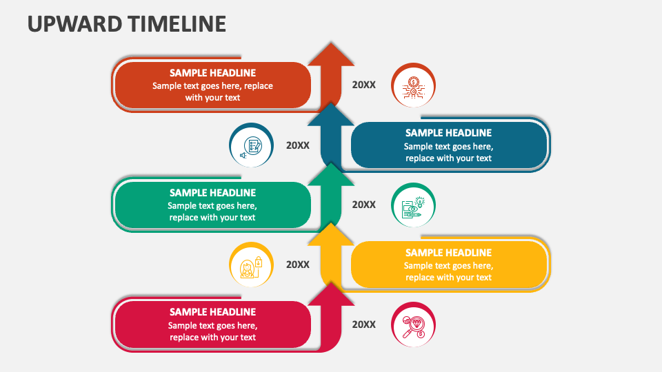 Upward Timeline PowerPoint Presentation Slides - PPT Template