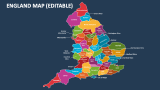 England Map PowerPoint Presentation Slides - PPT Template