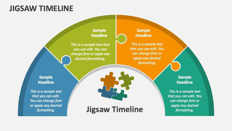 Jigsaw Timeline PowerPoint Presentation Slides - PPT Template