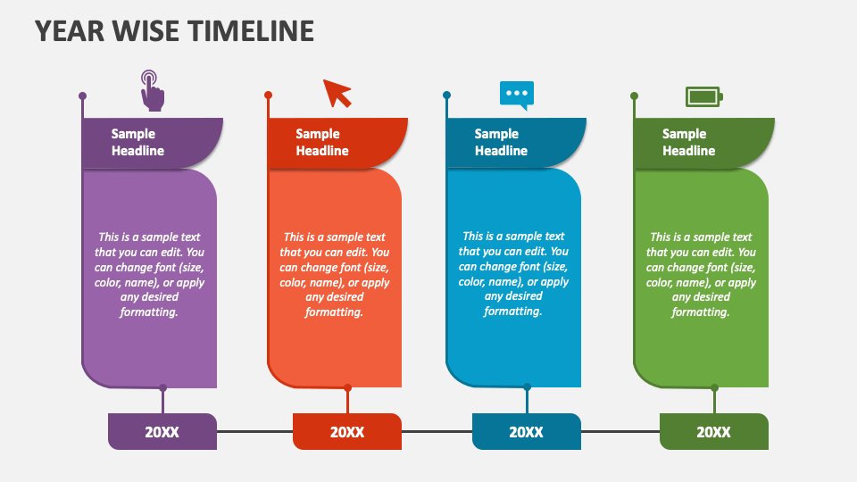 Year Wise Timeline PowerPoint and Google Slides Template - PPT Slides