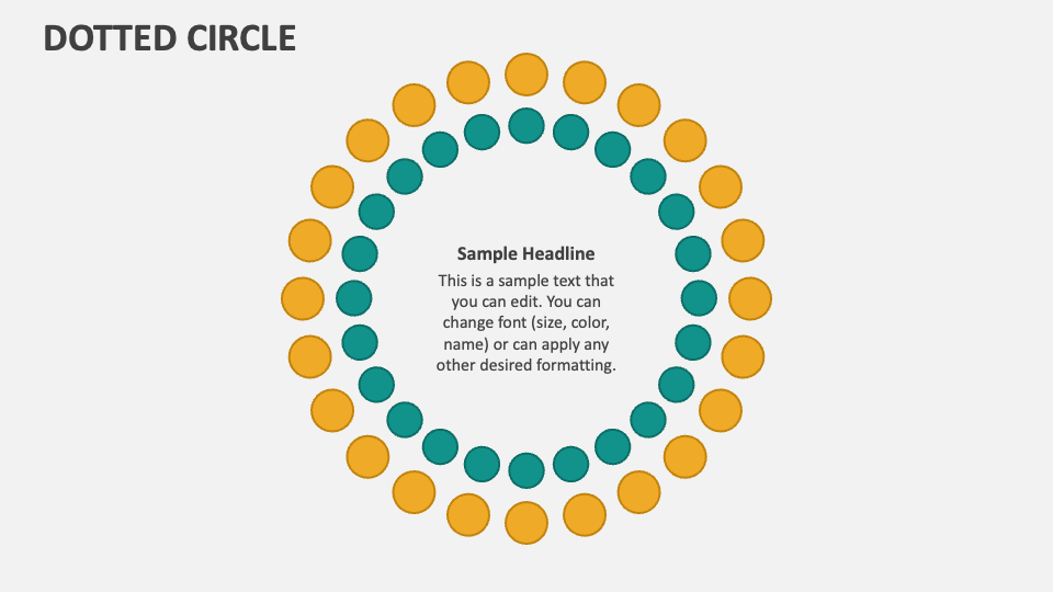 Dotted Circle PowerPoint Presentation Slides - PPT Template