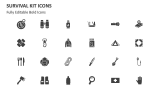 Survival Kit Icons for PowerPoint and Google Slides - PPT Slides