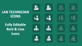 Lab Technician Icons for PowerPoint and Google Slides - PPT Slides