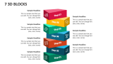 7 3D Blocks PowerPoint and Google Slides Template - PPT Slides