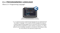 C++ Programming Language PowerPoint and Google Slides Template - PPT Slides