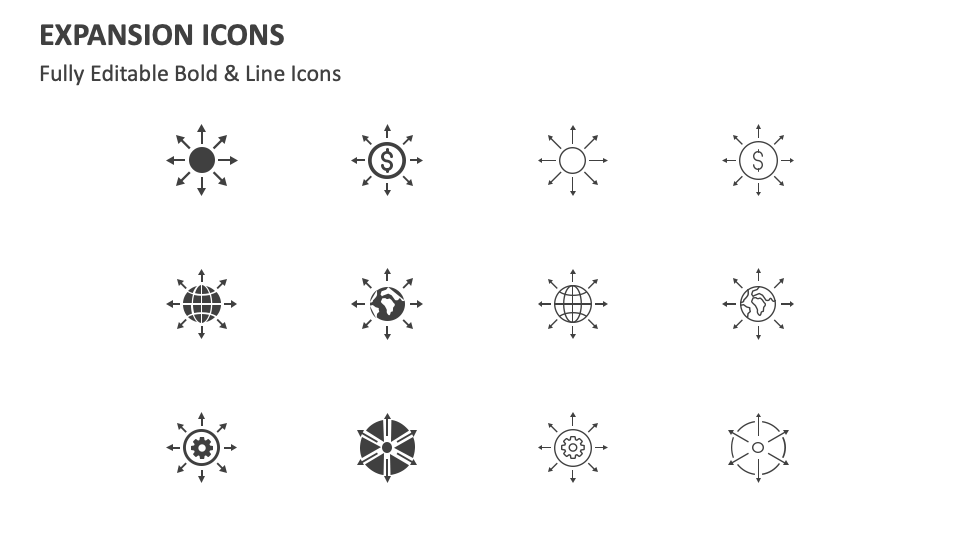 Expansion Icons for PowerPoint and Google Slides - PPT Slides