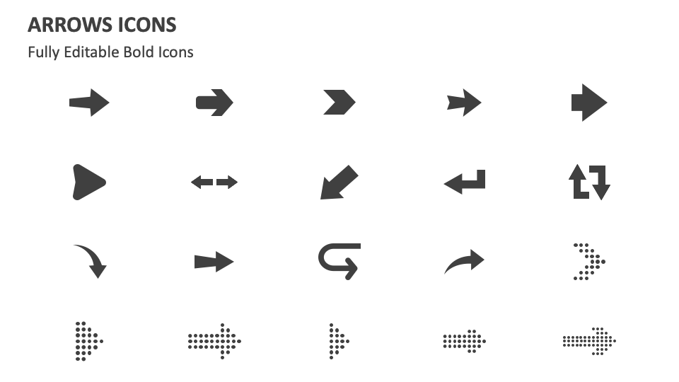 Arrows Icons for PowerPoint and Google Slides - PPT Slides